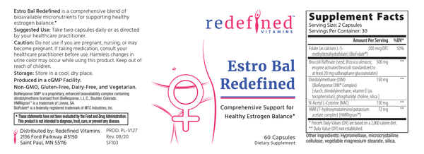 Estro Bal Redefined (Hormonal Support) – Redefined Vitamins